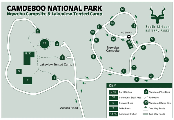 Nqweba Campsite Floor Plan
